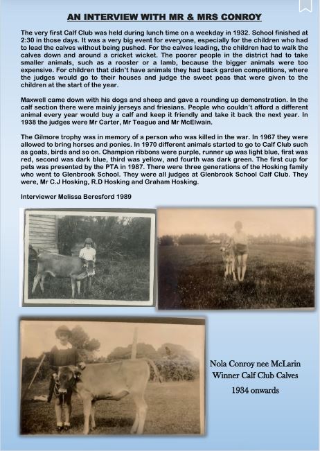 Calf Club Jubilee Booklet 2019 | Glenbrook School